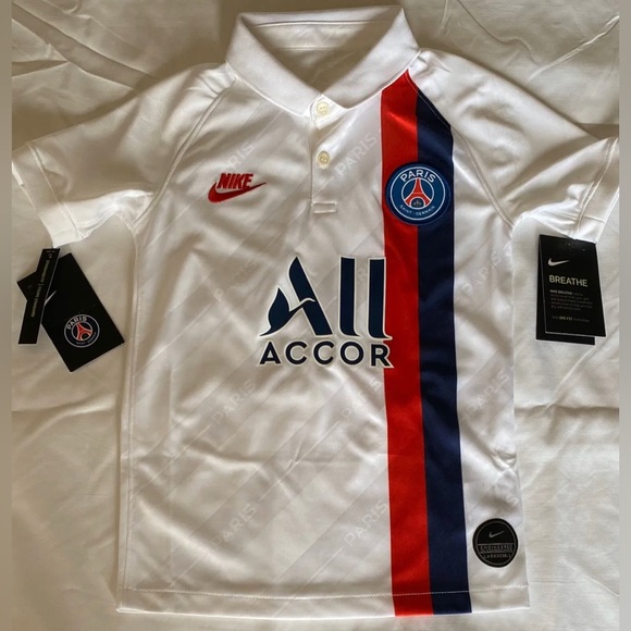 Nike | Shirts & Tops | Nike Youth Unisex Psg Paris Saint Germain Away ...